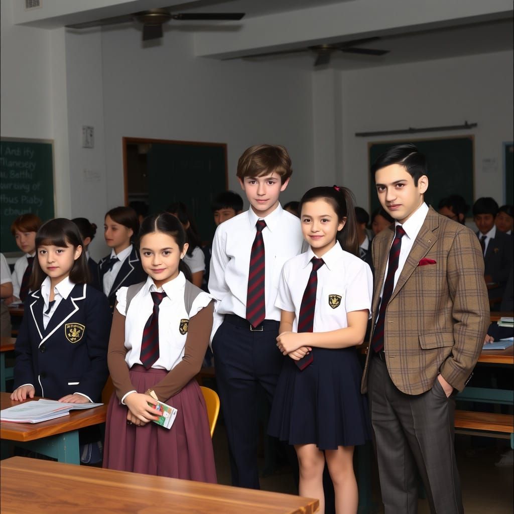 High flyers - Students Stand Tall in School Uniforms