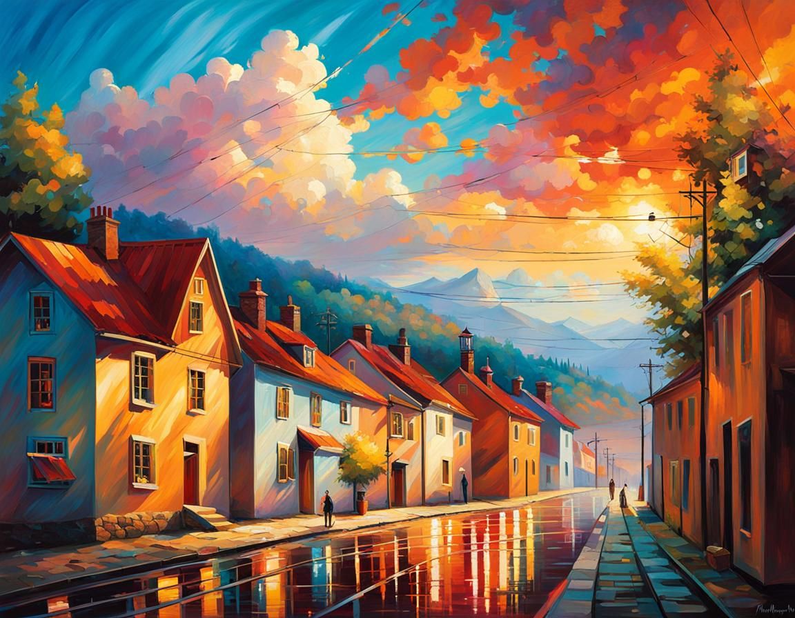 After Rainfall - AI Generated Artwork - NightCafe Creator