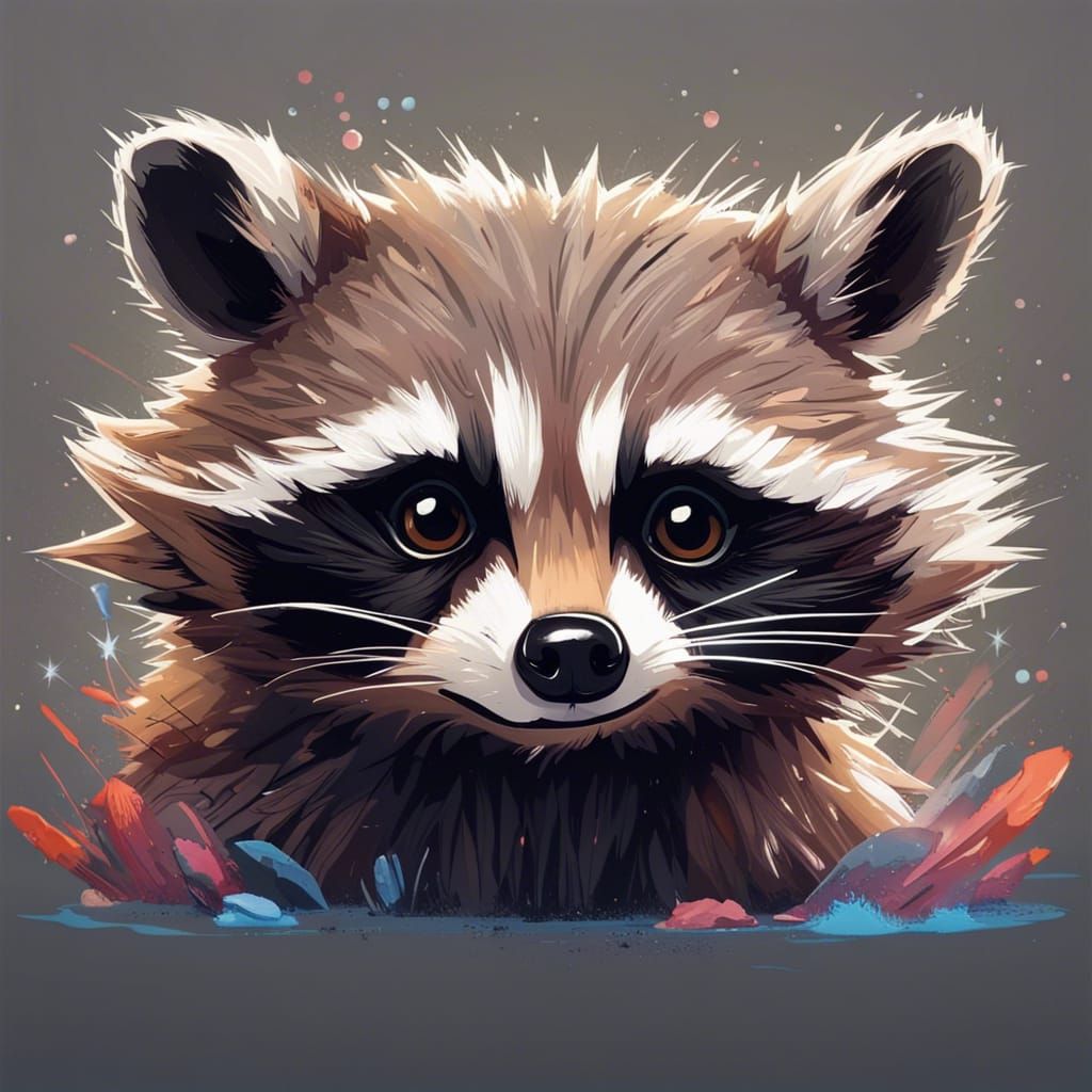 Racoon - AI Generated Artwork - NightCafe Creator