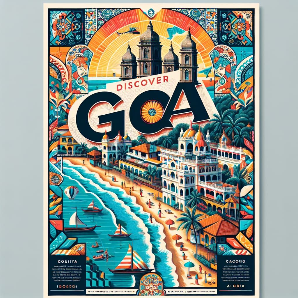 Discover Goa: The Heartbeat of India's Coastal Bea... - AI Art