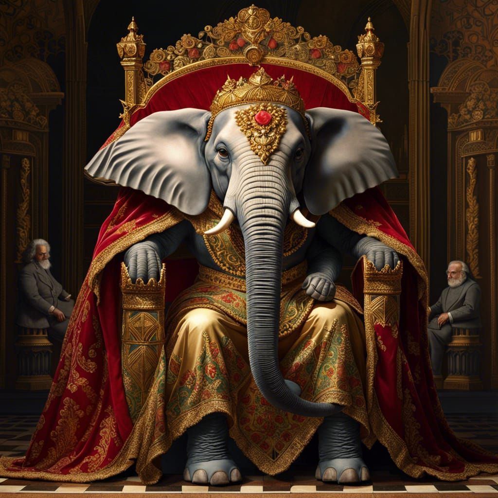 king elephant - AI Generated Artwork - NightCafe Creator