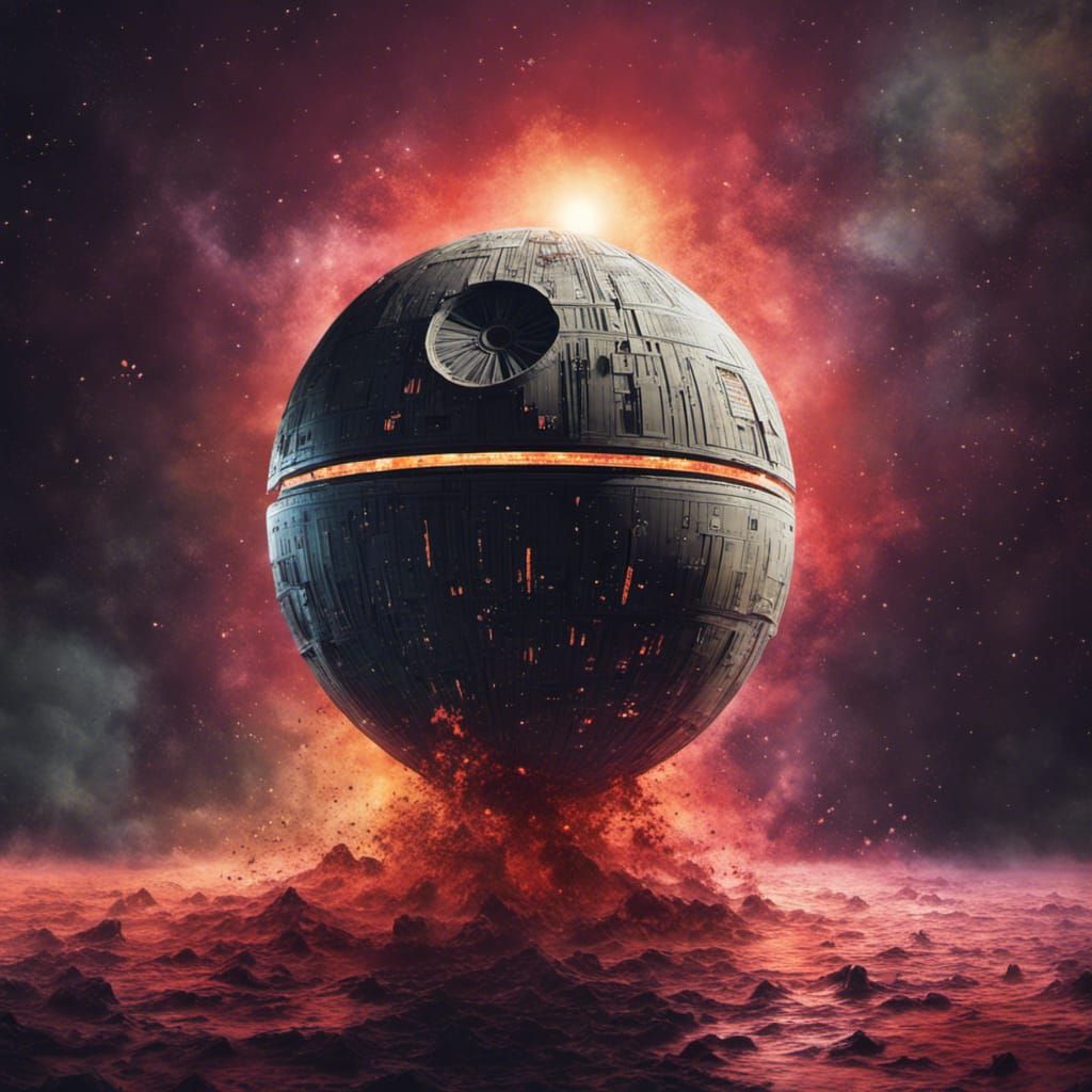 Death Star Absorbing Minerals - AI Generated Artwork - NightCafe Creator