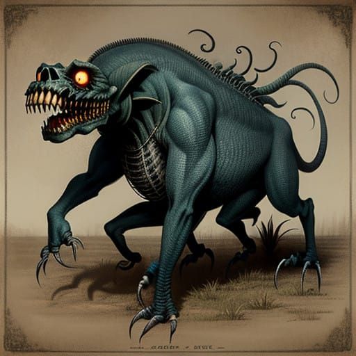Horrifying Beasts of a Forgotten Era - AI Art