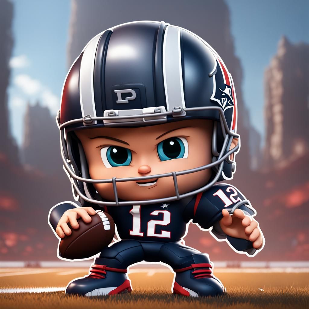 Tom Brady chibi - AI Generated Artwork - NightCafe Creator
