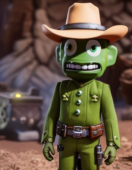 Alien Cowboy? - AI Generated Artwork - NightCafe Creator