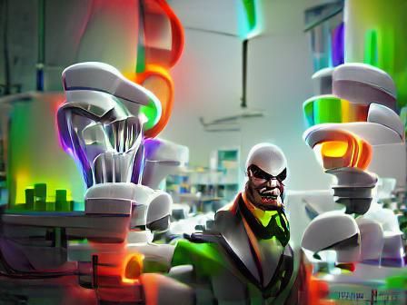 Laboratory villain ambient occlusion beautiful glowing neon Marvel ...