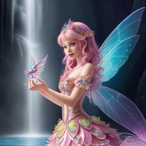 Amazingly Stunningly Beautiful colorful fancy fantasy fairy with ...
