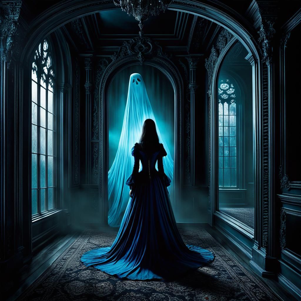 Eerie encounter with a tall ghost. - AI Generated Artwork - NightCafe ...