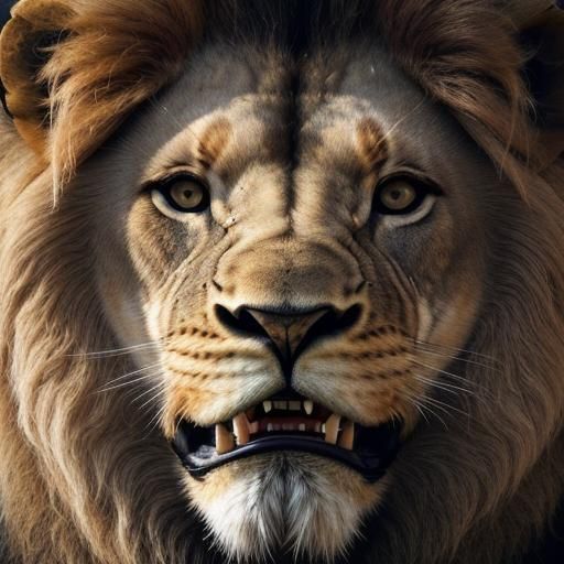 Portrait Of A Lion - AI Generated Artwork - NightCafe Creator