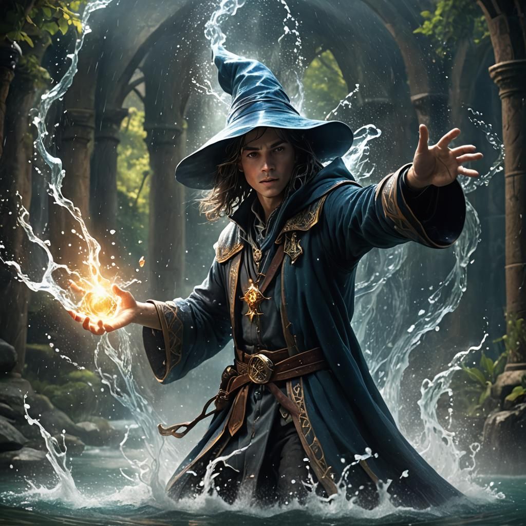 -Water Wizard- - AI Generated Artwork - NightCafe Creator