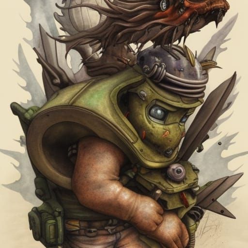 Scruffy chibi baby playing in the dirt: Joris Hoefnagel, Tom Bradshaw ...