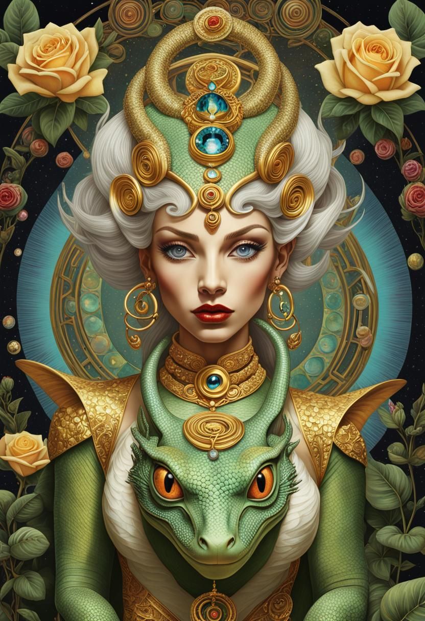 Lizard Spirit - AI Generated Artwork - NightCafe Creator