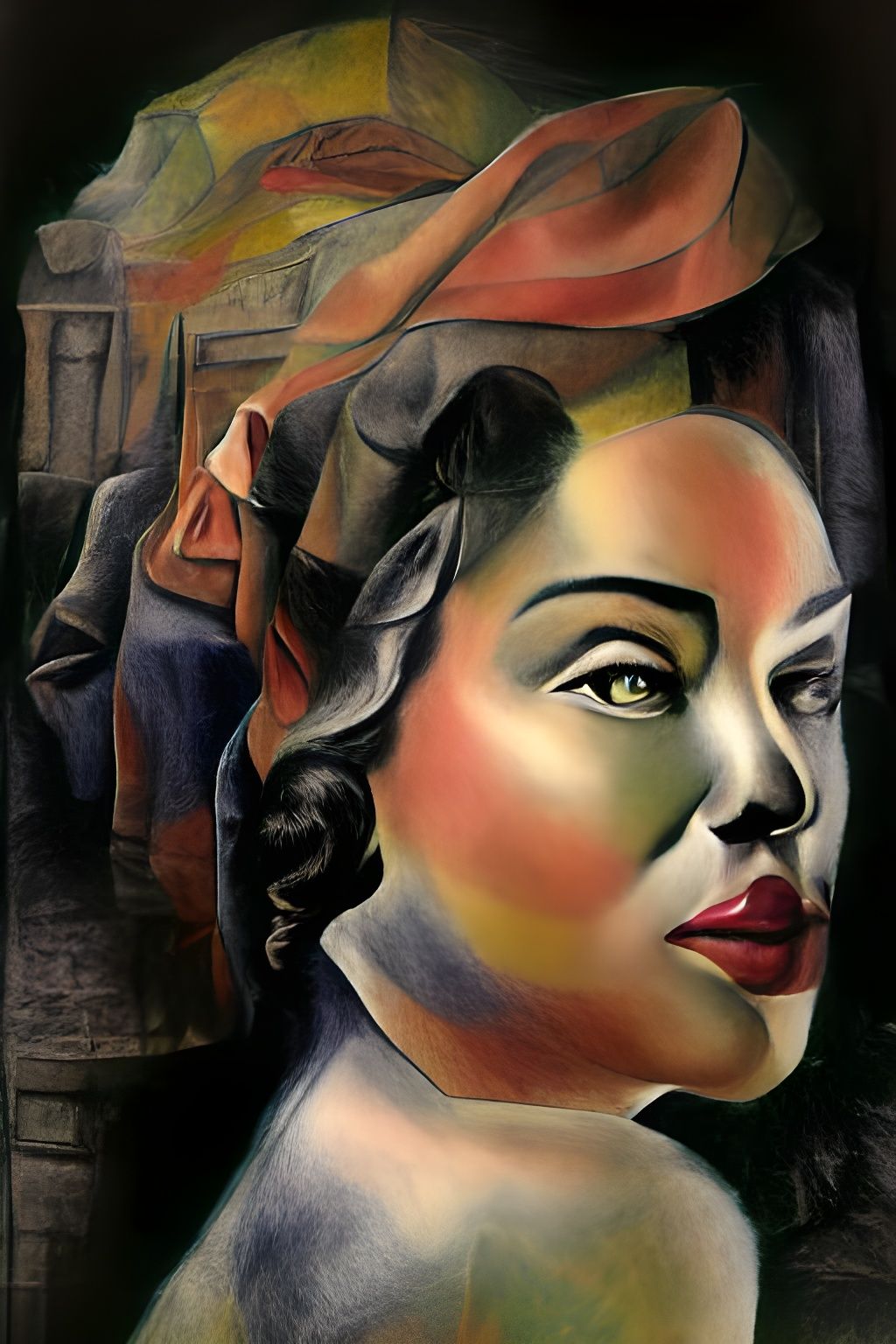 Portrait of an Actress (1948) by Greg rutkowski and Diego Rivera - AI ...