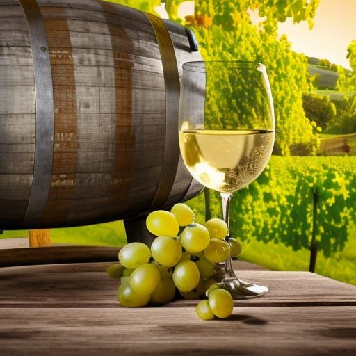Wine at the winery - AI Generated Artwork - NightCafe Creator