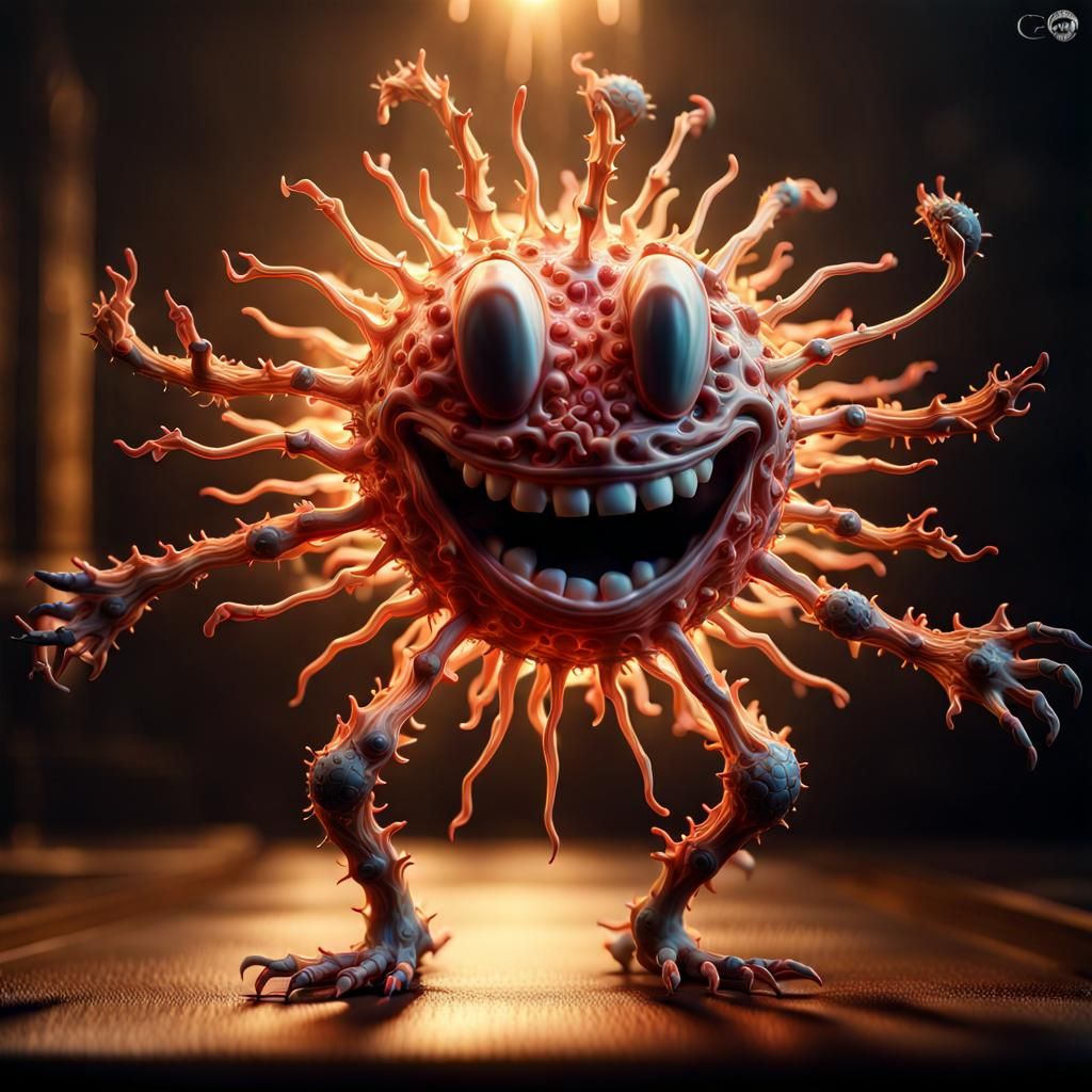 Covid-19 virus - AI Generated Artwork - NightCafe Creator