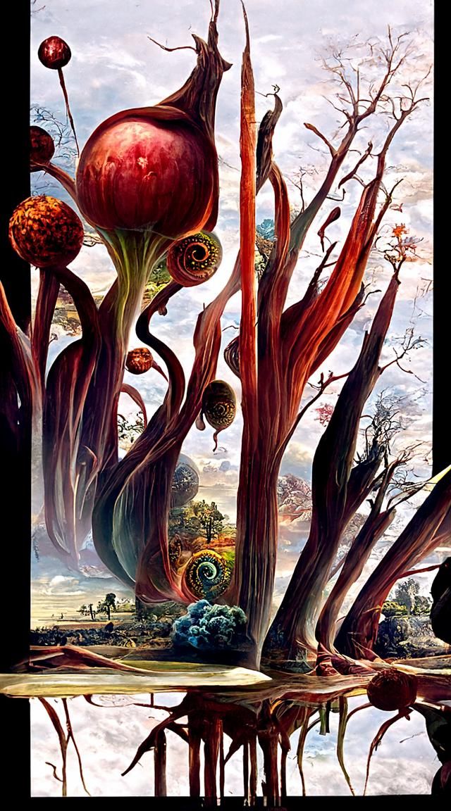 A beautifully strange painting by Benoit B. Mandelbrot, Martin Johnson ...