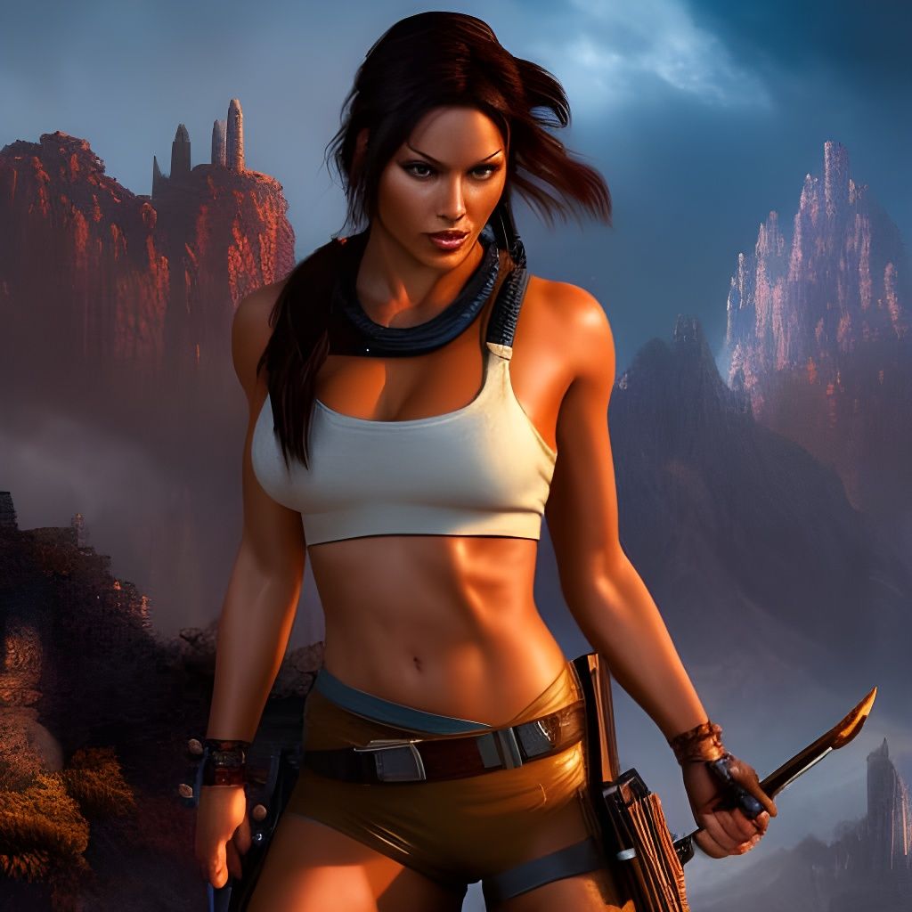Lara Croft 1 - AI Generated Artwork - NightCafe Creator