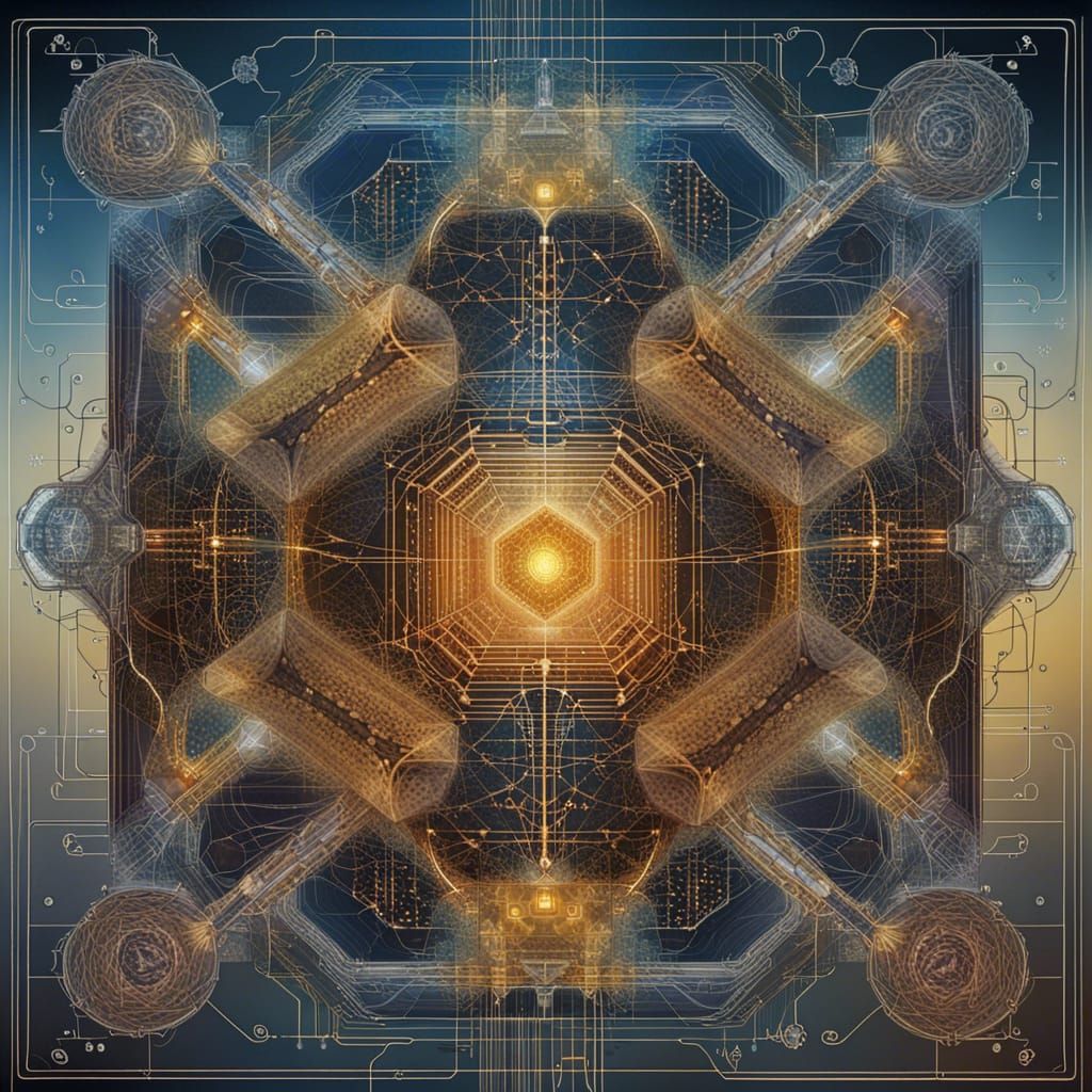 Ultra-Dimensional Tesseract - AI Generated Artwork - NightCafe Creator
