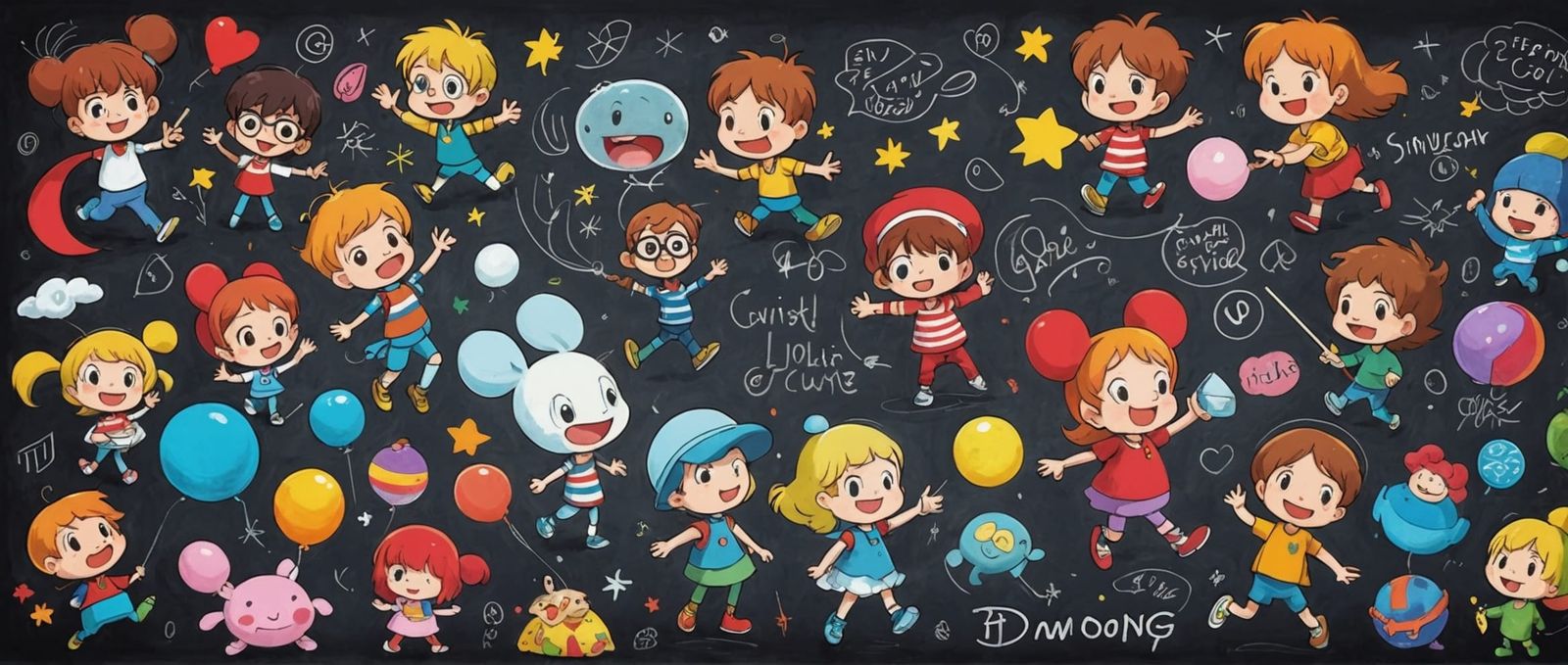 Quirky characters from beloved cartoons or comics, brought to life in a ...