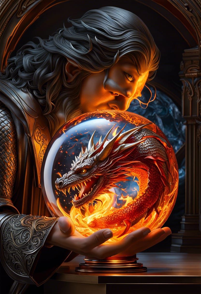 ♦️Wizard Casting Dragon Spells♦️ - AI Generated Artwork - NightCafe Creator