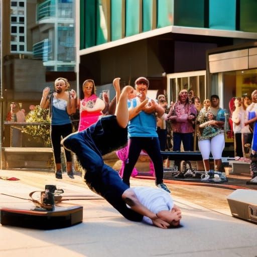 The Breakdancer - AI Generated Artwork - NightCafe Creator