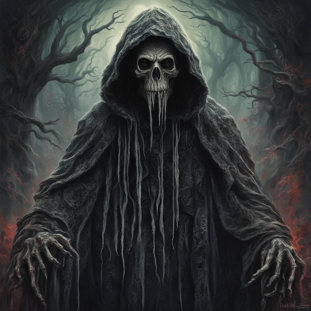 skeleton monk - AI Generated Artwork - NightCafe Creator