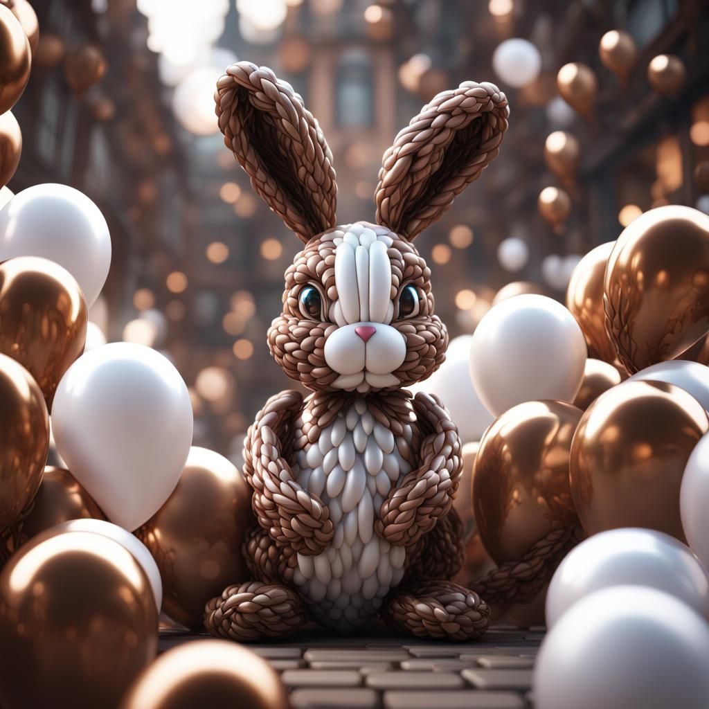 Balloon Bunny - AI Generated Artwork - NightCafe Creator