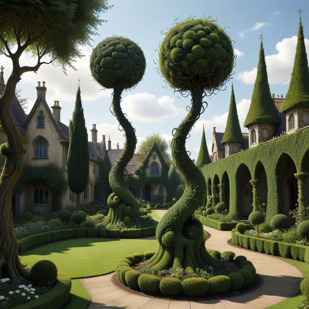 twisted tim burton topiary - twisted tim burton topiary