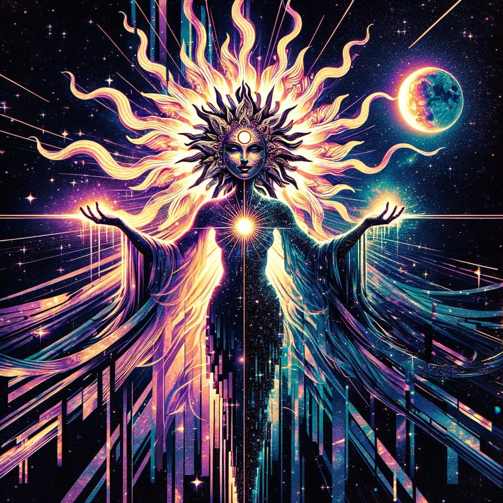 Manga sketch art a gorgeous eyecatching double exposure A Eldridge SUN ...