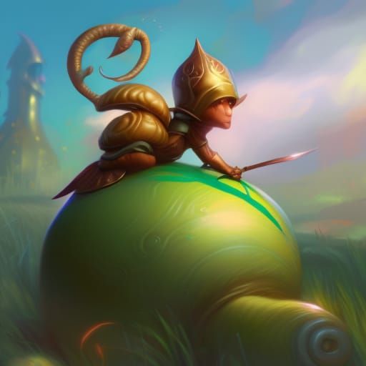Snail Knight - AI Generated Artwork - NightCafe Creator