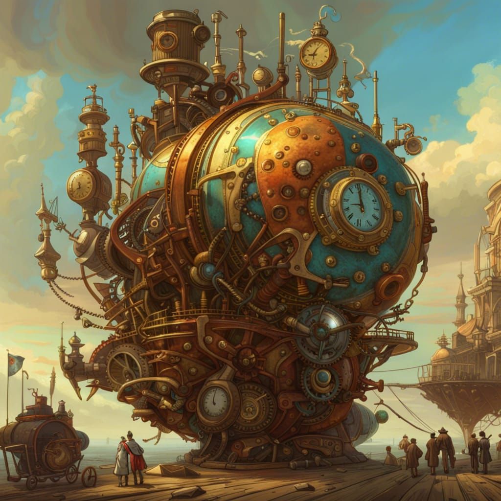 Time Machine from an alternative universe - AI Generated Artwork ...