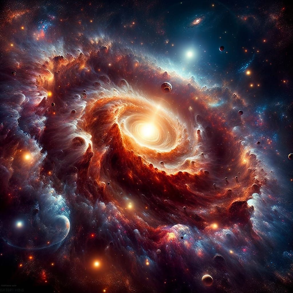 The Core of the Universe - Cosmic Core Revelation in Radiant...