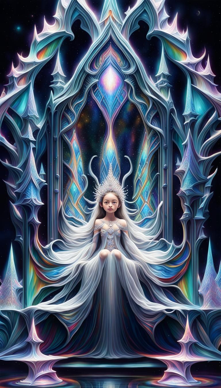 Elven princess on throne v1 - Elven princess on throne v1