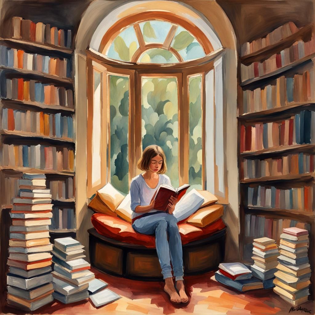 Part time Librarian - AI Generated Artwork - NightCafe Creator