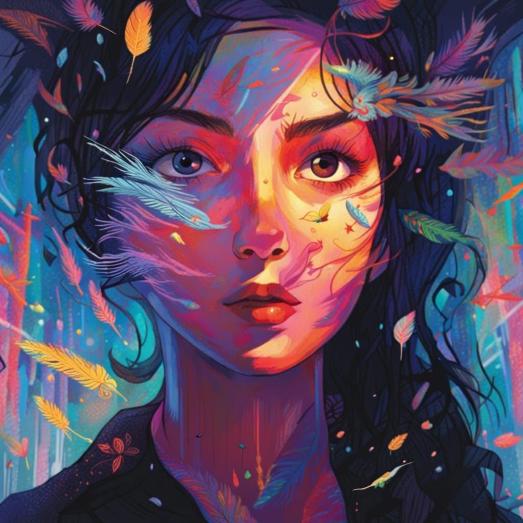 Angelic interception - AI Generated Artwork - NightCafe Creator