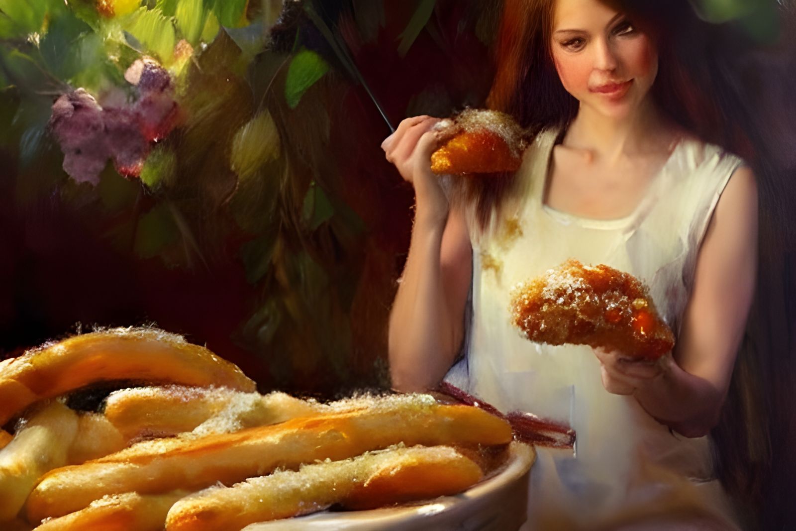 Unlimited breadsticks at Olive Garden - AI Generated Artwork ...