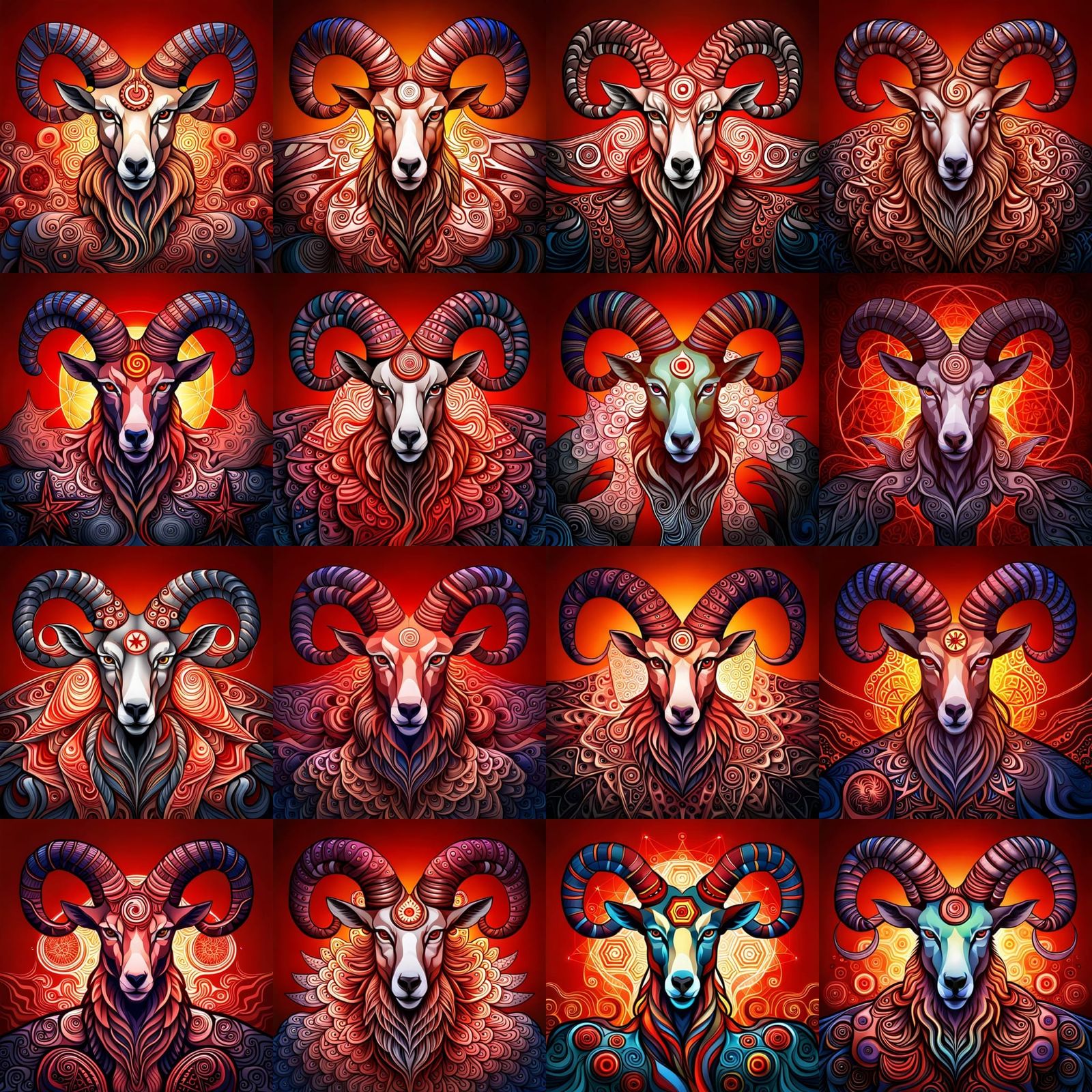 Rams - AI Generated Artwork - NightCafe Creator