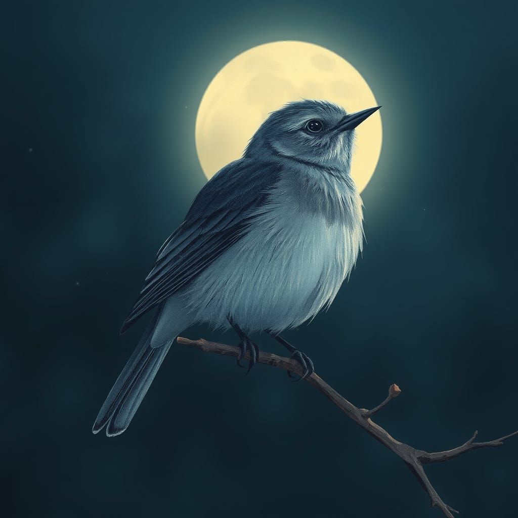Nightingale - Ethereal Moonlit Songbird in Dreamy, Atmospher...