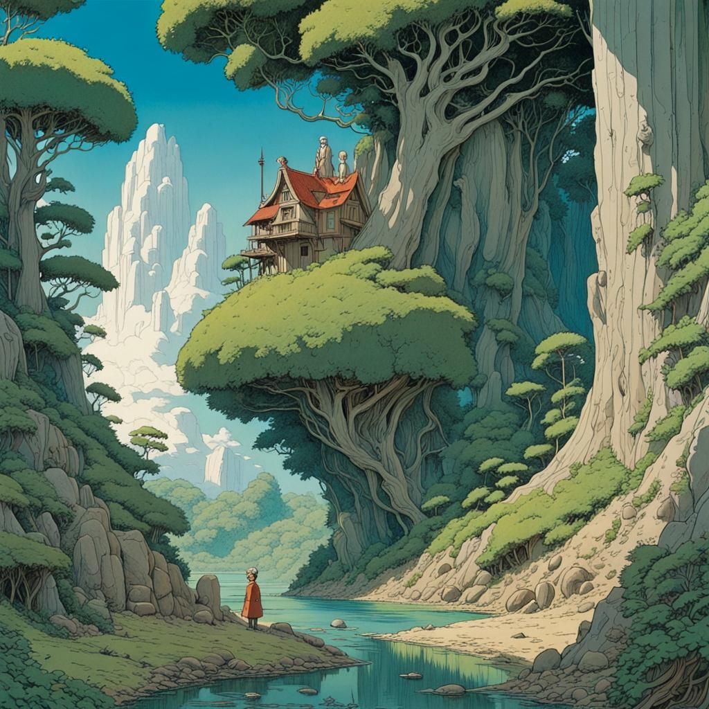 art by Hayao Miyazaki, Moebius, fantastical adventure, action figures ...