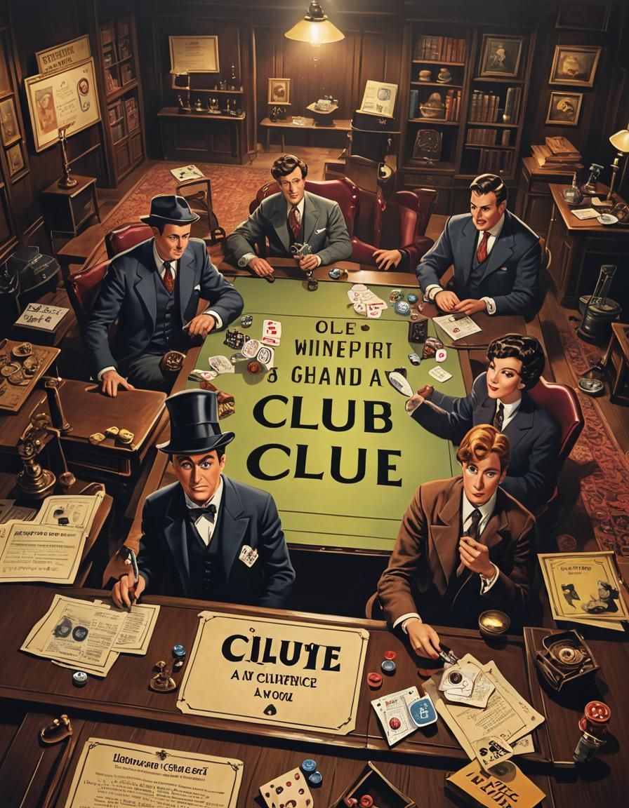 Clue board game - AI Generated Artwork - NightCafe Creator