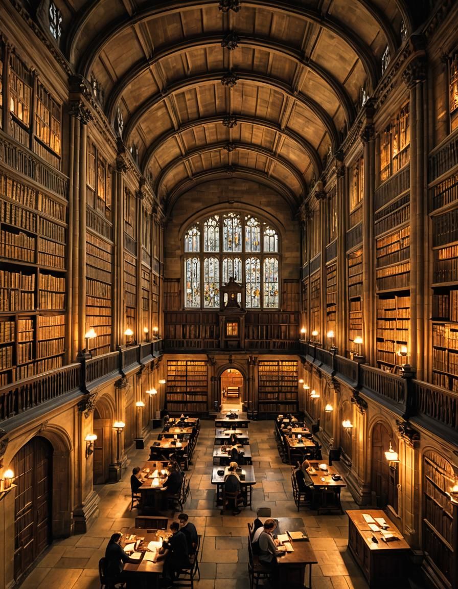 1. Based on Bodleian library, Oxford, England - AI Generated Artwork ...