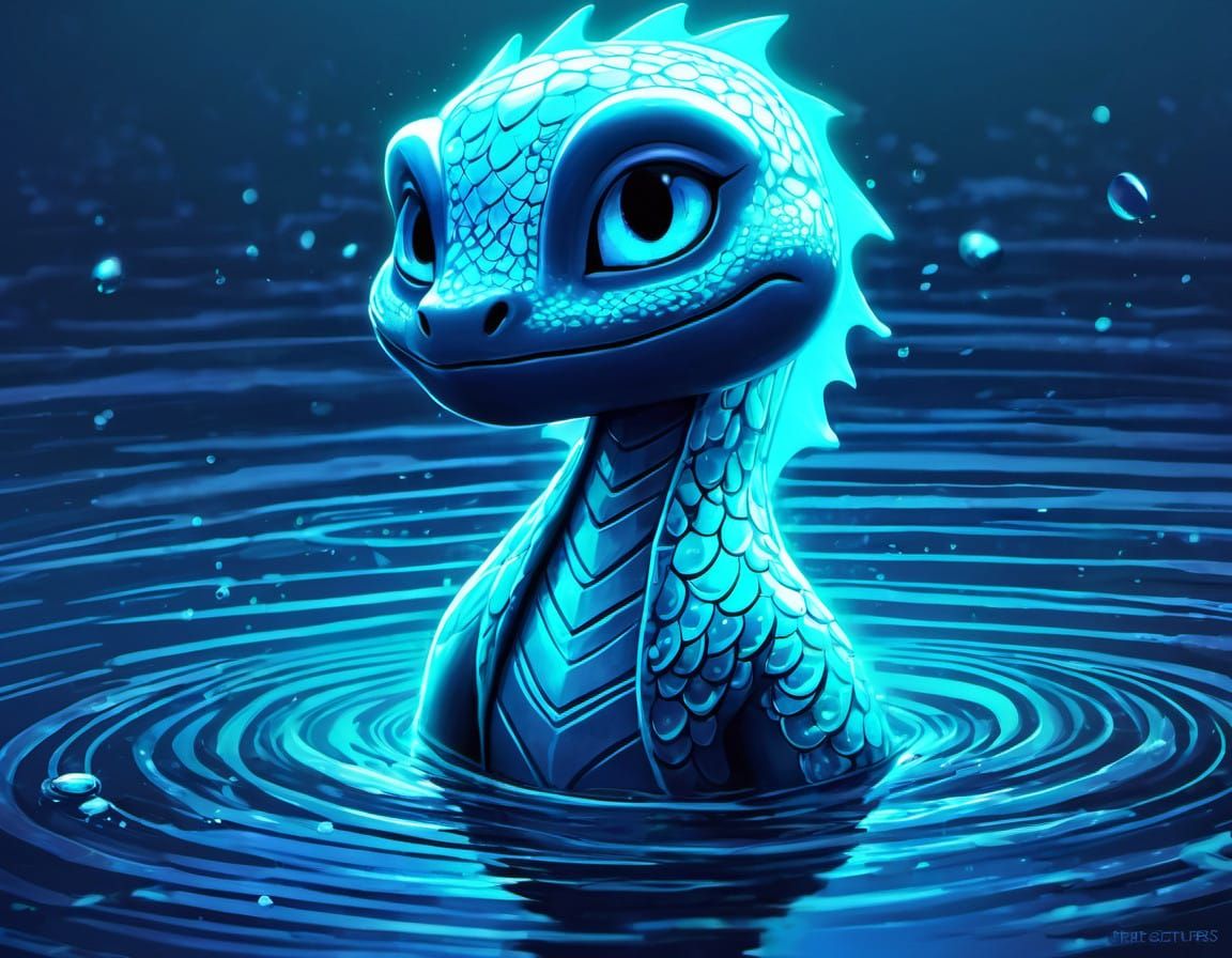 Cool, sleek, water type fakemon - Crystal Serene Water Fakem...