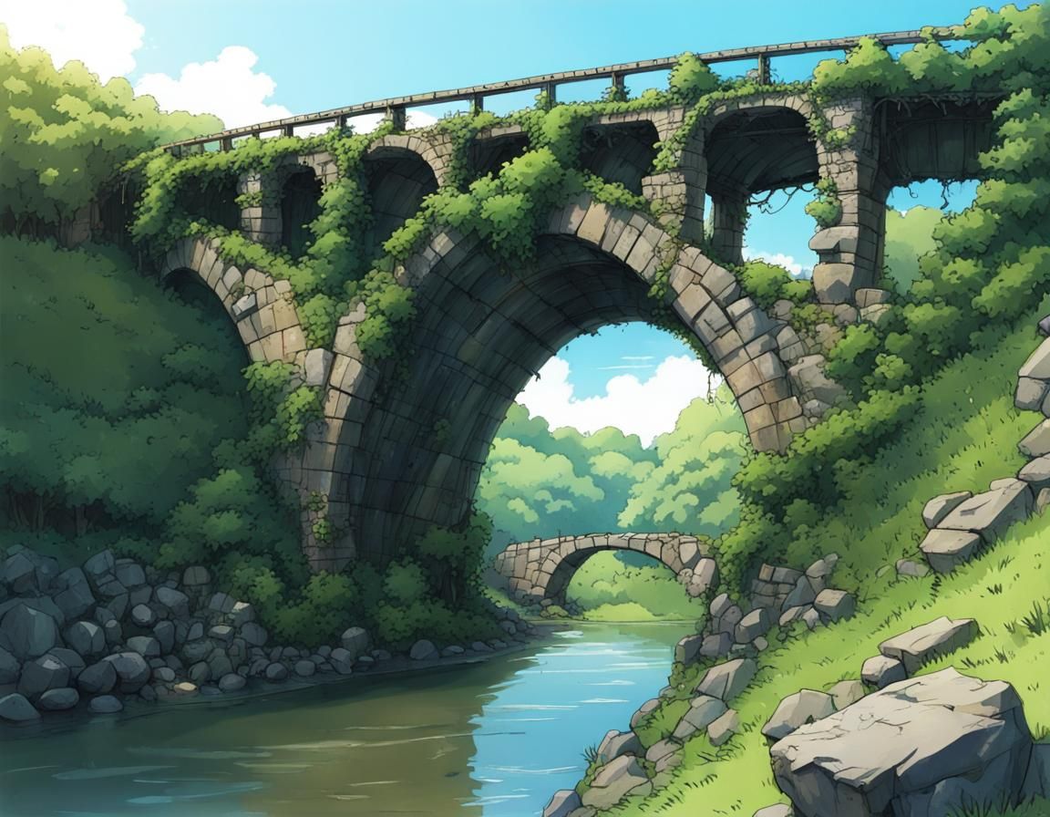 Stone bridge - AI Generated Artwork - NightCafe Creator