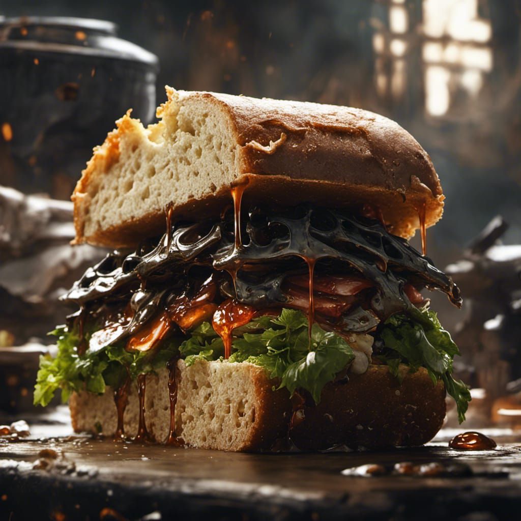 :: A Sandwich made of bones & dripping Motor oil in a post-apocalypse ...