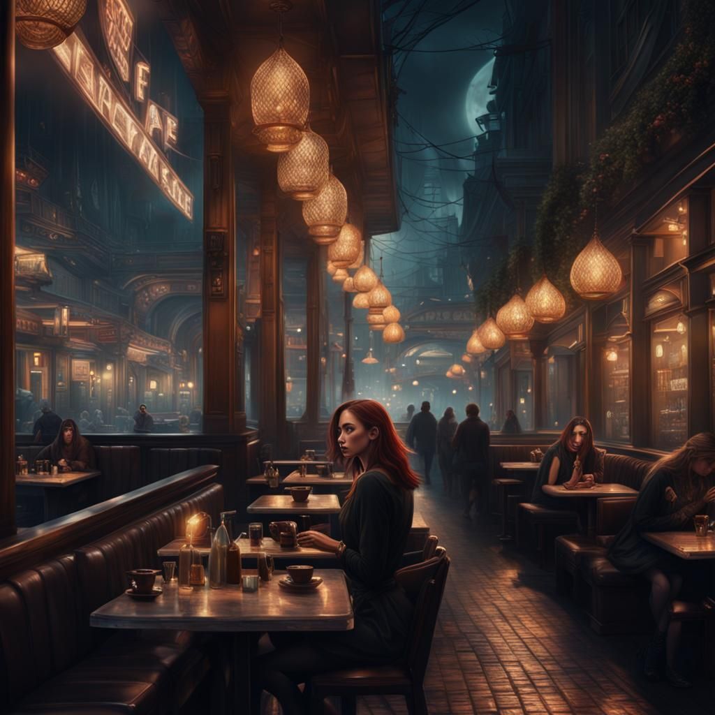 night cafe girl - AI Generated Artwork - NightCafe Creator