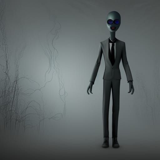 Slender man horrifying - AI Generated Artwork - NightCafe Creator
