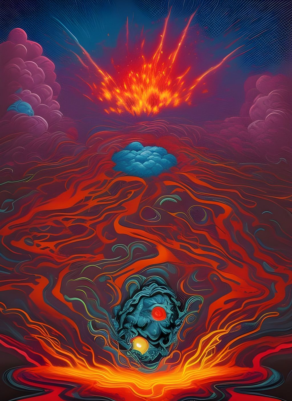 Abstract explosion. - AI Generated Artwork - NightCafe Creator