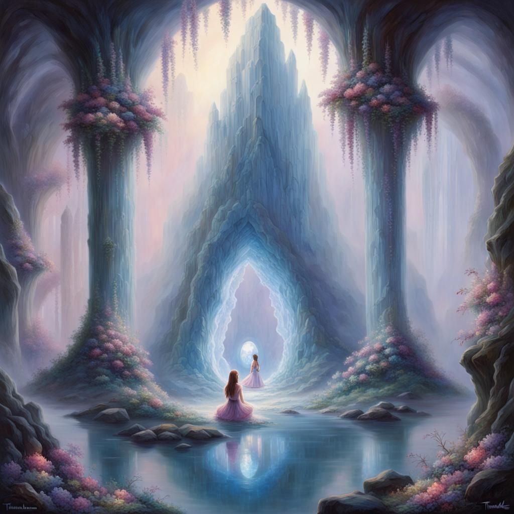 Fantasy cave - AI Generated Artwork - NightCafe Creator