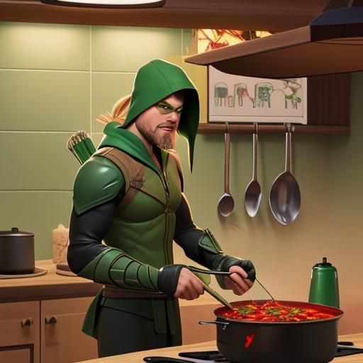 Master Chef:Green Arrow - AI Generated Artwork - NightCafe Creator