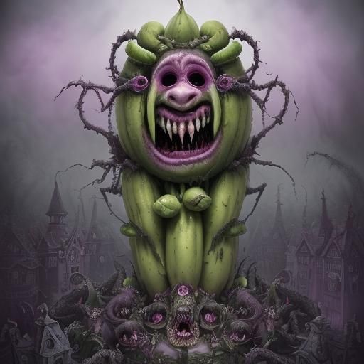Sadistic, Grotesque bananas,Tormentor. This Fiend cucumber Revels In ...